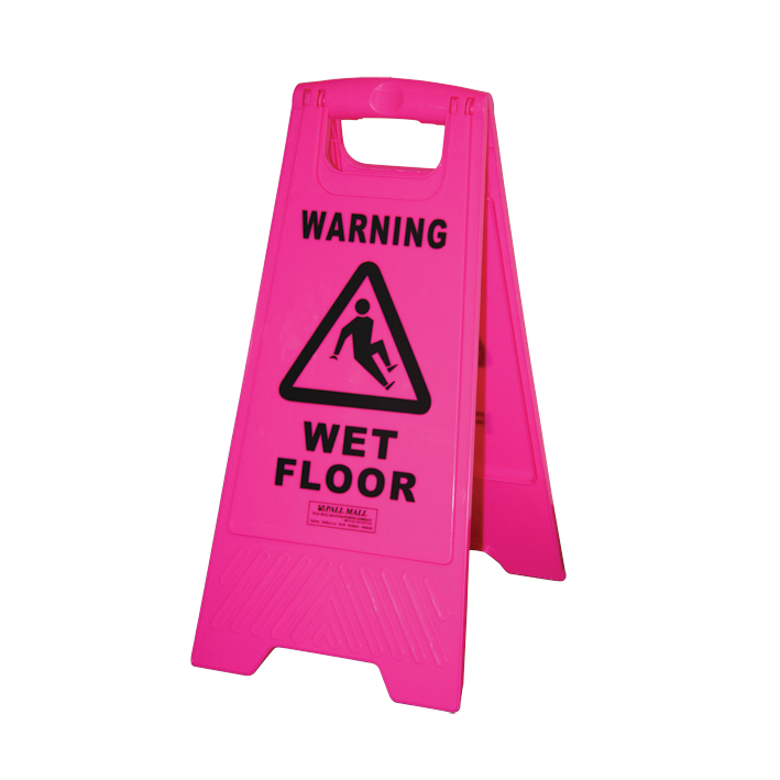 GALA A-FRAME SAFETY SIGN - "WET FLOOR" PINK – Filta NZ